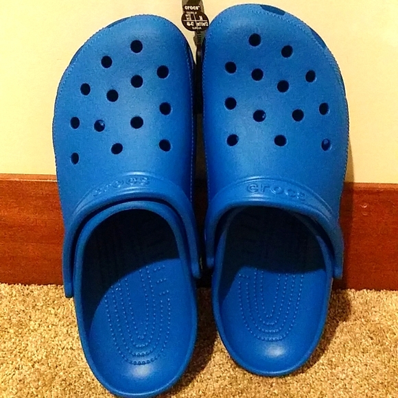 CROCS | Shoes | Crocs Classic Clocs Men 2 Blue Brand New | Poshmark